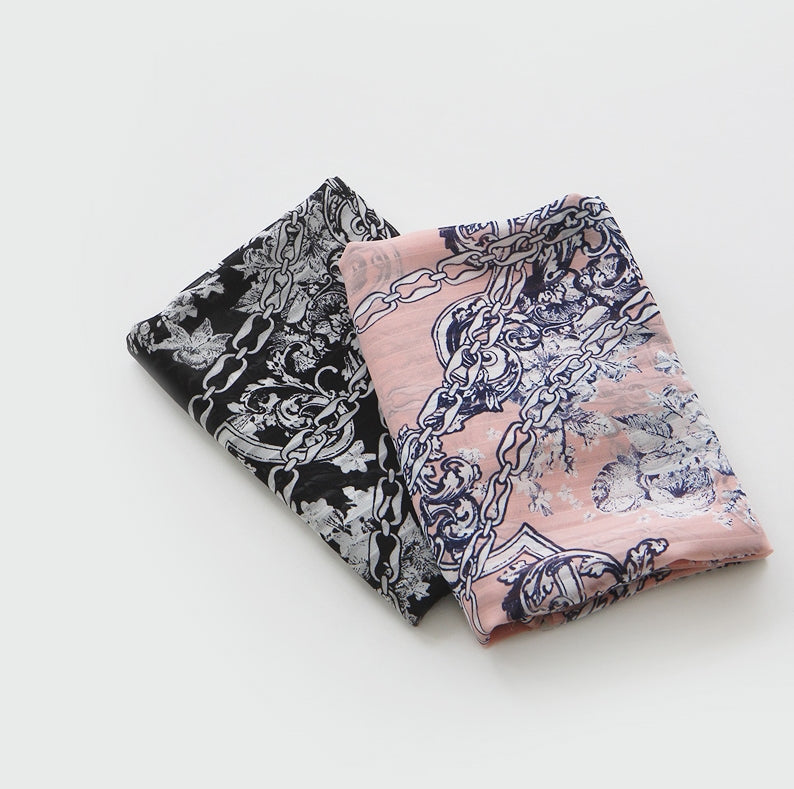 Chiffon Fabric with Chain Print, Fabric By the Yard– Land of Oh Fabrics