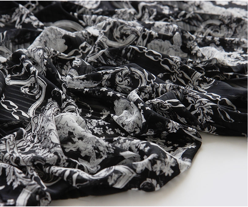 Chiffon Fabric with Chain Print, Fabric By the Yard– Land of Oh Fabrics