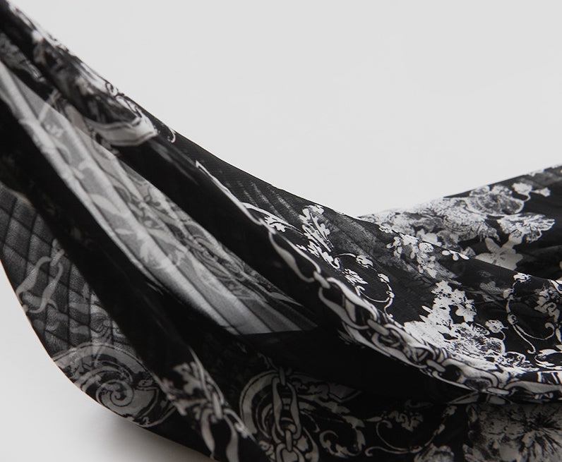 Chiffon Fabric with Chain Print, Fabric By the Yard– Land of Oh Fabrics