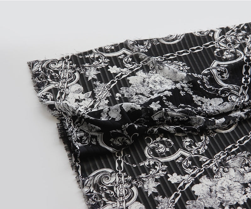 Chiffon Fabric with Chain Print, Fabric By the Yard– Land of Oh Fabrics