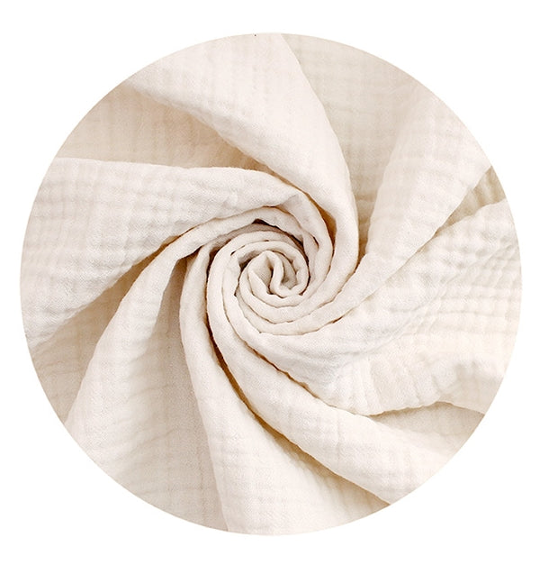Wrinkled Organic Cotton Gauze, Crinkle Gauze, Triple Layers - 4 Colors ...