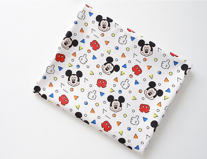 Disney Mickey Mouse Cotton Fabric, Official License, Digital Printing ...
