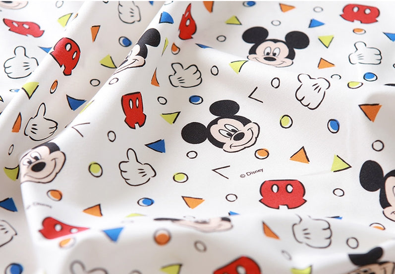 Disney Mickey Mouse Cotton Fabric, Official License, Digital Printing ...