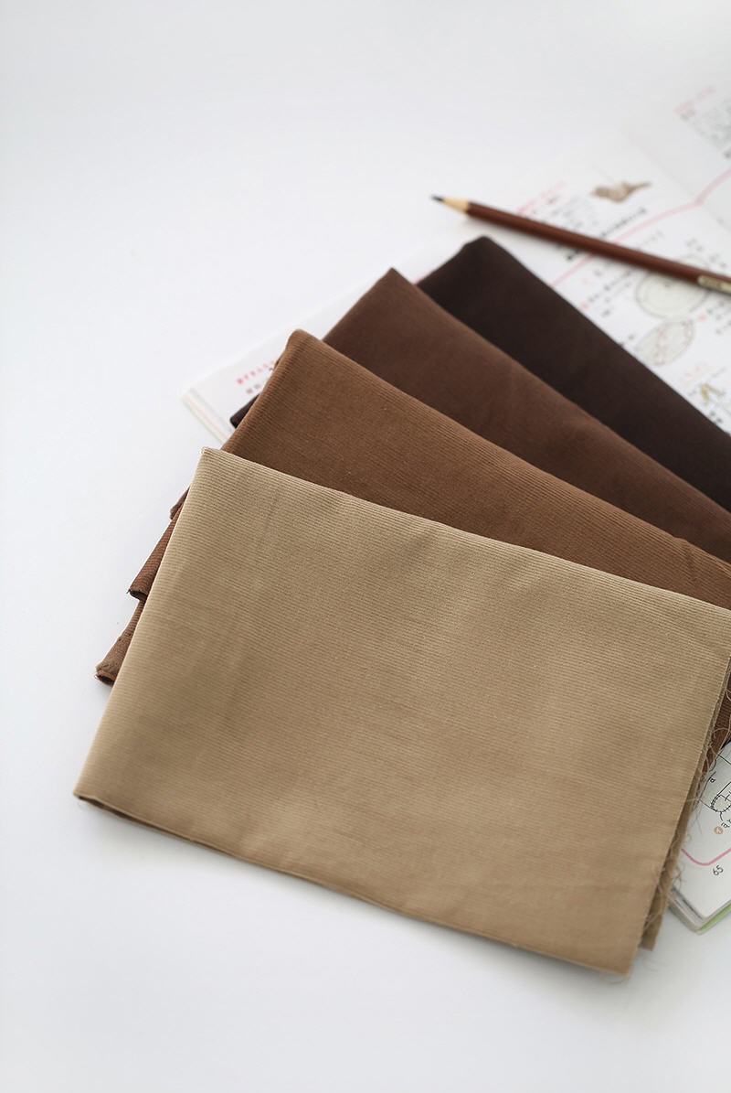 Pinwale Cotton Corduroy - Ivory, Beige or Brown– Land of Oh Fabrics