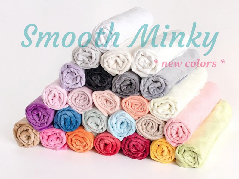 1 mm Smooth Cuddle Minky Fabric, Solid Minky Fabric, 23 Colors– Land of ...