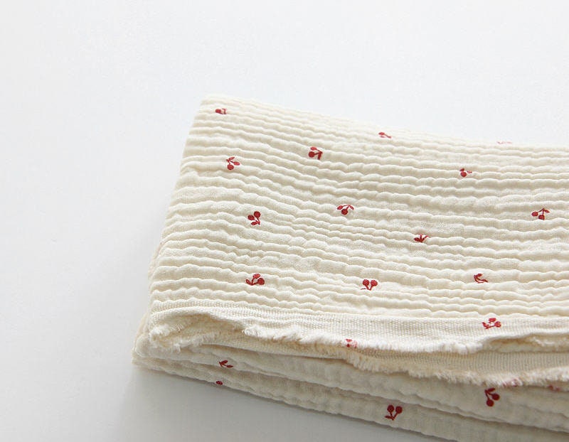 Gauze Fabric, Wrinkled Cotton Gauze, Crinkle Gauze, Triple Layers– Land ...
