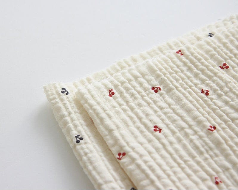 Gauze Fabric, Wrinkled Cotton Gauze, Crinkle Gauze, Triple Layers– Land ...