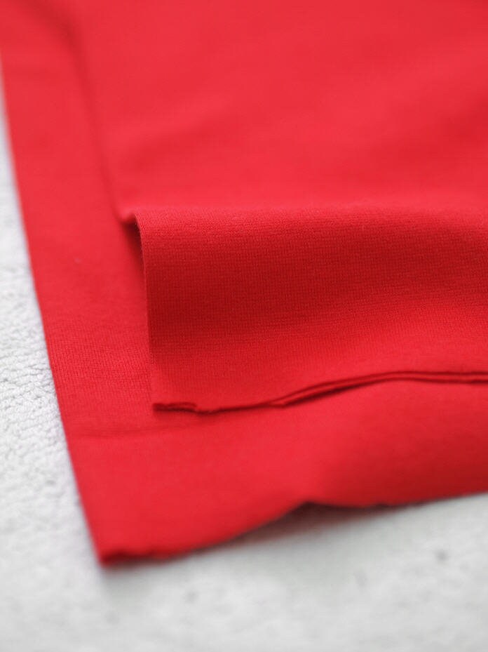 Cotton Ribbing Fabric, 1x1 Ribbing and Binding Knit Fabric, Red– Land ...