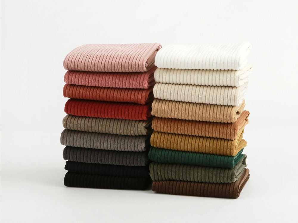 4.5 Wale Cotton Corduroy, Wide Wale Corduroy– Land of Oh Fabrics