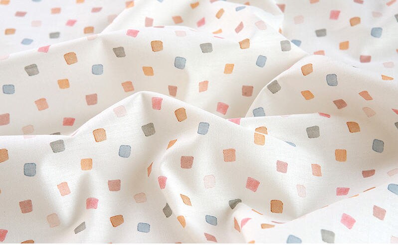 Organic Cotton Fabric, Square Pattern Fabric, Quality Korean Fabric ...